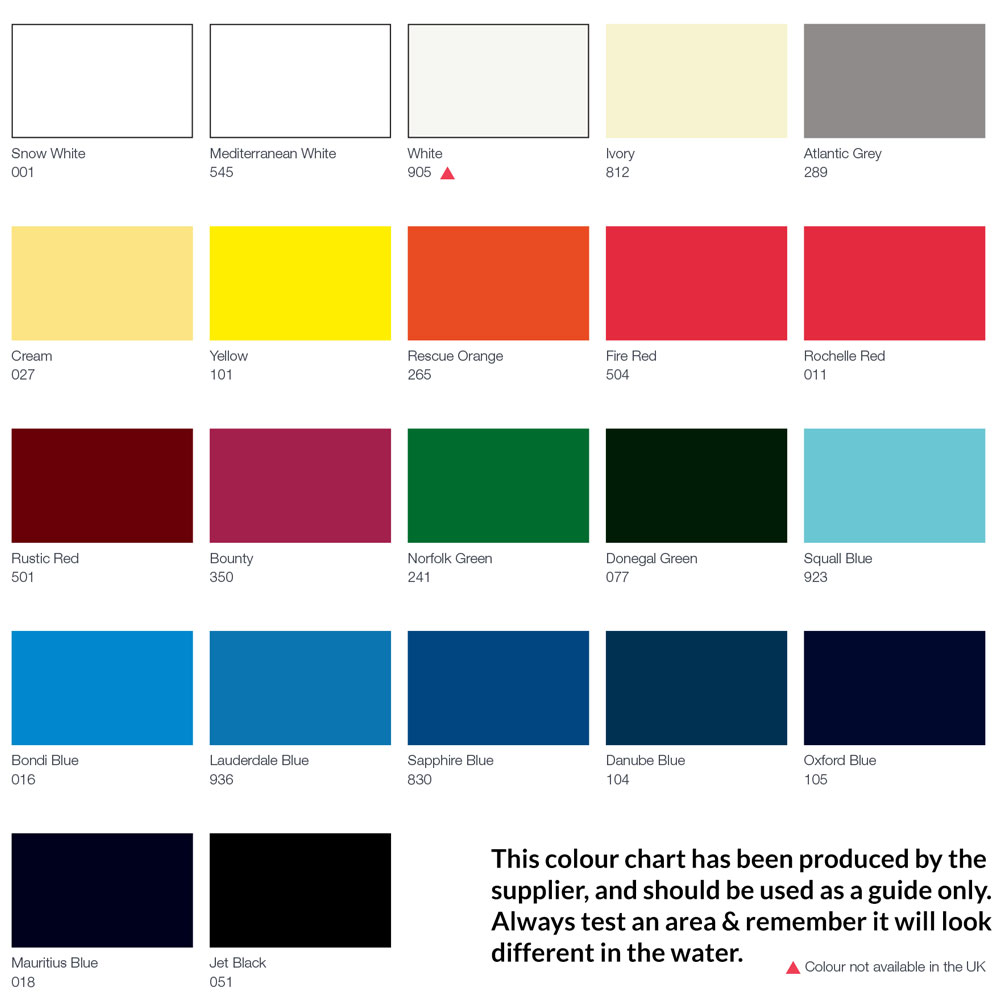 International Marine Paint Colour Chart International Marine Paint Colour Chart